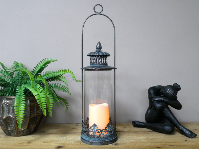Tall Lantern with Handle – Forever Amber