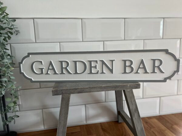 Garden Bar Sign Long – Forever Amber